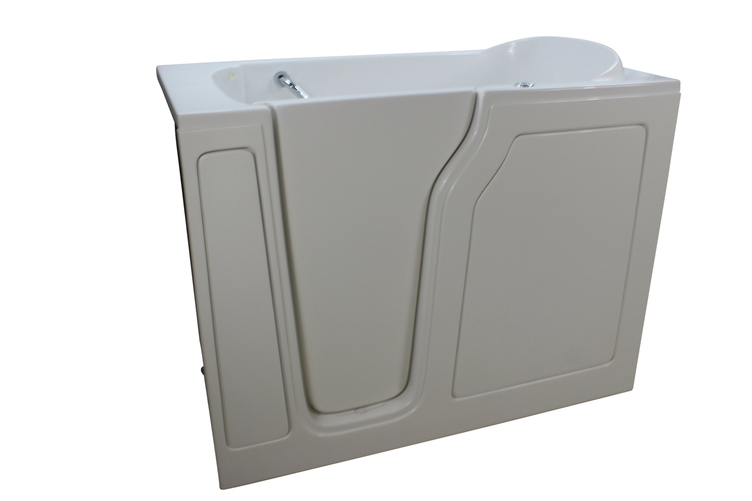Avora Bath 52'' x 29.25'' Walk-In Whirlpool Fiberglass Bathtub with ...