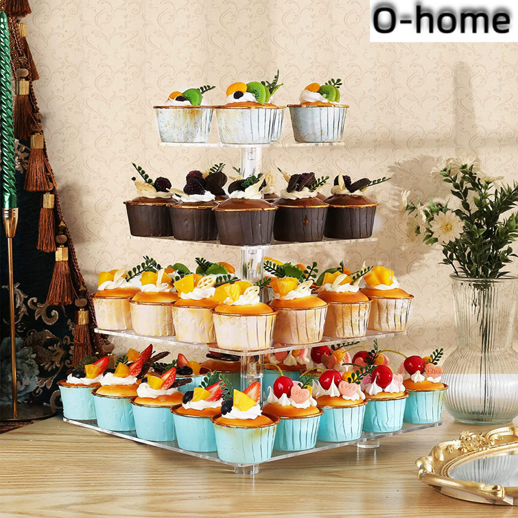 O-home Acrylic Tiered Stand | Wayfair