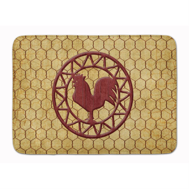 Rosalind Wheeler Alihan Rooster 3 Piece Kitchen Mat Set | Wayfair