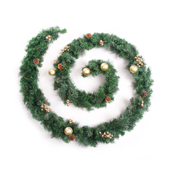 The Seasonal Aisle 360Cm Faux Garland | Wayfair.co.uk