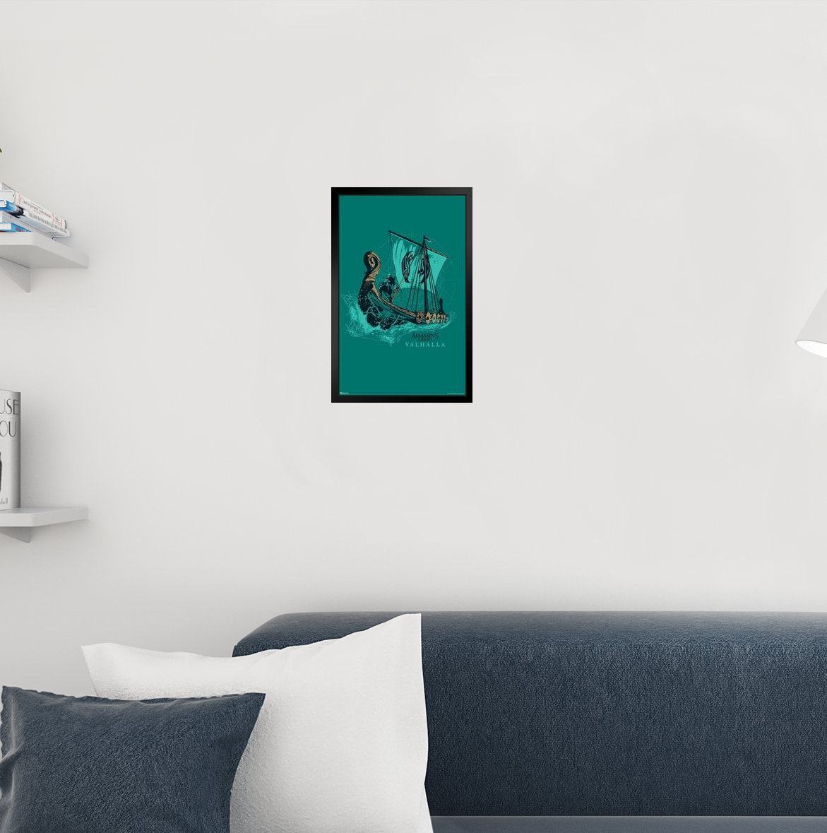 Poster Foundry Assassins Creed Valhalla Merchandise Viking Ship Green ...