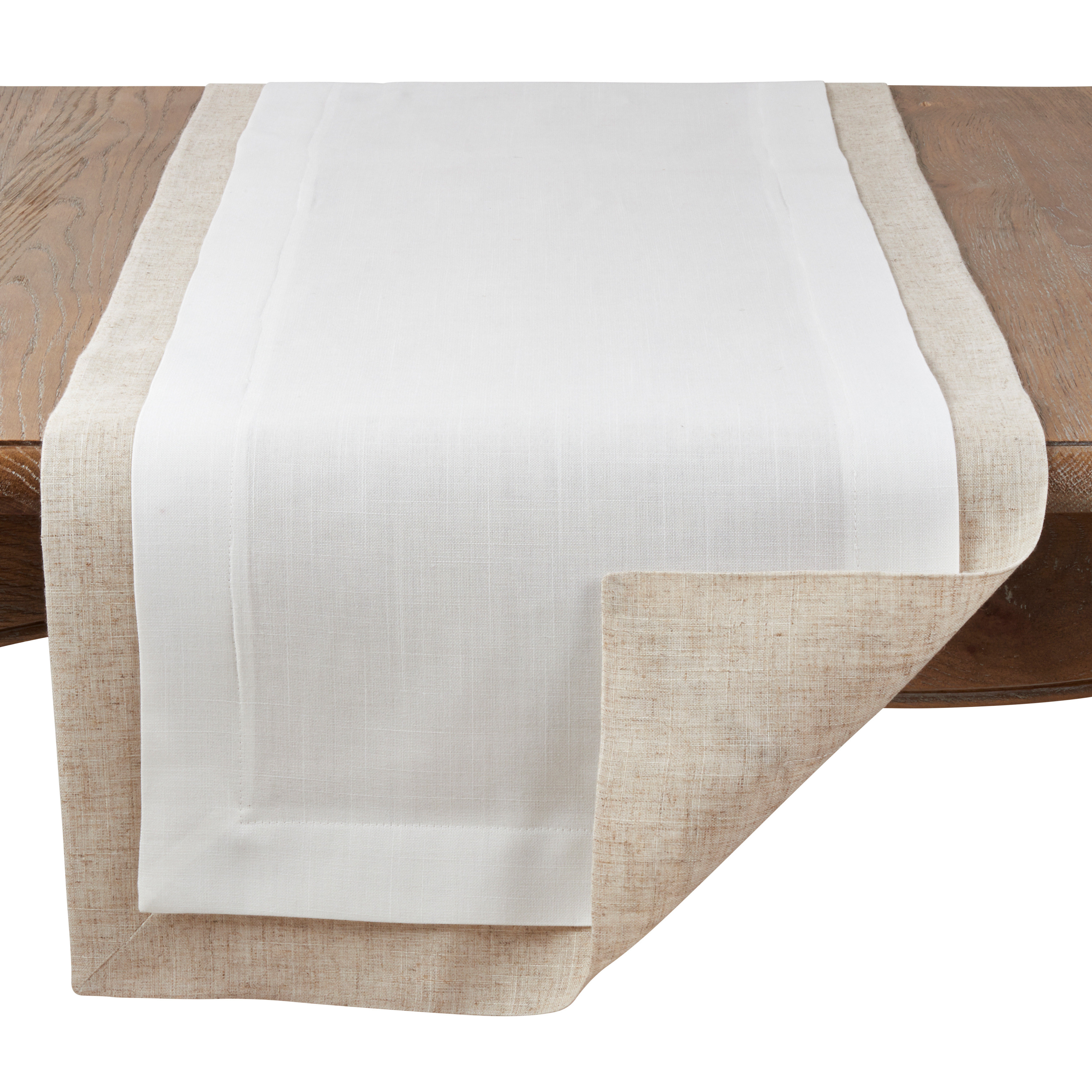 Alcott Hill® Pennock Thick Border Table Runner & Reviews | Wayfair