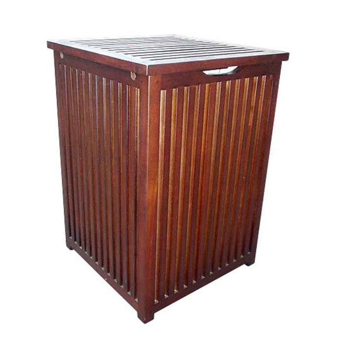Offex Mahogany Solid Wood Finish Hamper Laundry Box - Wayfair Canada