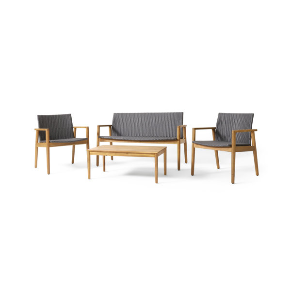 AllModern Saffron 4 Piece Sofa Seating Group | Wayfair