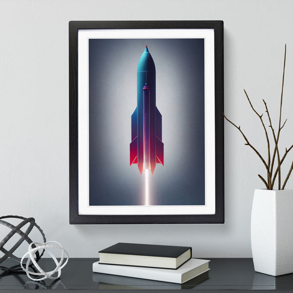 17 Stories A Captivating Spaceship Rocket - Single Picture Frame ...