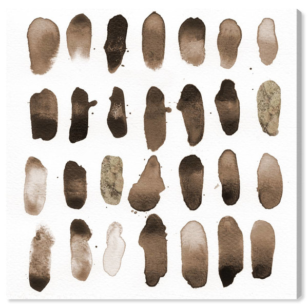 East Urban Home Moss Viridian Drops - Wrapped Canvas Painting | Wayfair ...