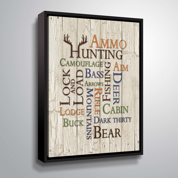Millwood Pines Hunting Words by Dee - Print on Canvas & Reviews | Wayfair