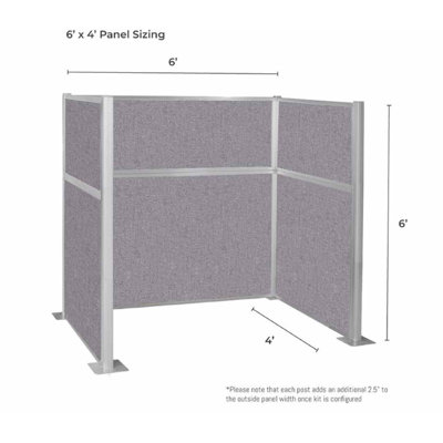 Versare Pre-Configured Hush Panel Electric Cubicle | Wayfair