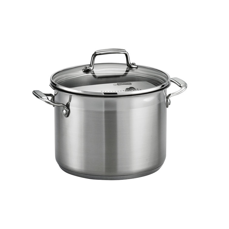 Tramontina Gourmet 3 Piece 6-qt. Pot Set with Lid & Reviews | Wayfair