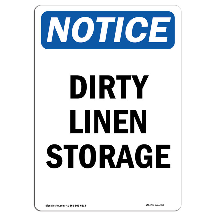 SignMission Dirty Linen Storage Sign - Wayfair Canada