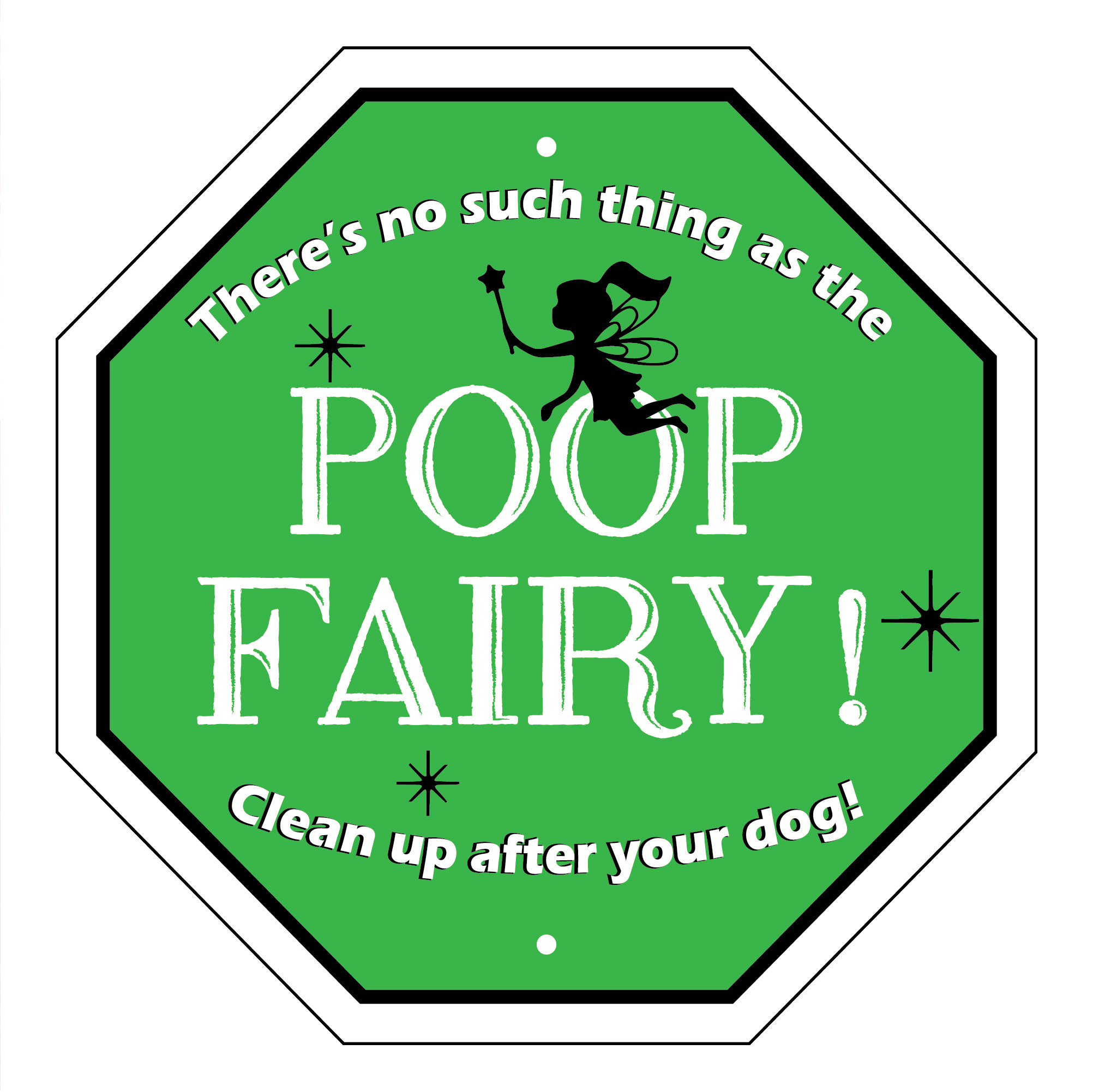 Imagine This Company No Such Thing as the Poop Fairy Garden Sign | Wayfair