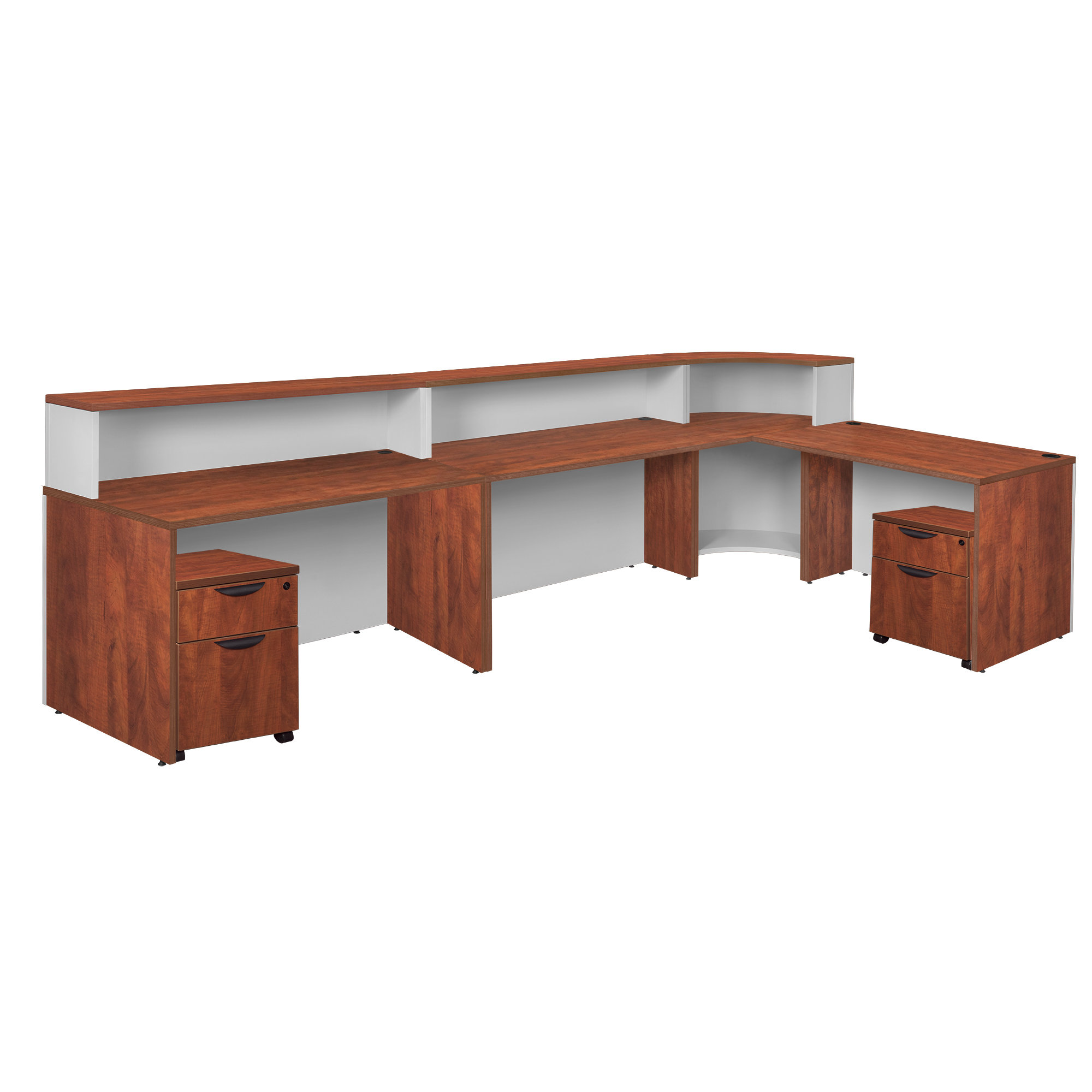 Inbox Zero Juras 2 Person L-Shape Wood Reception Desk - Wayfair Canada