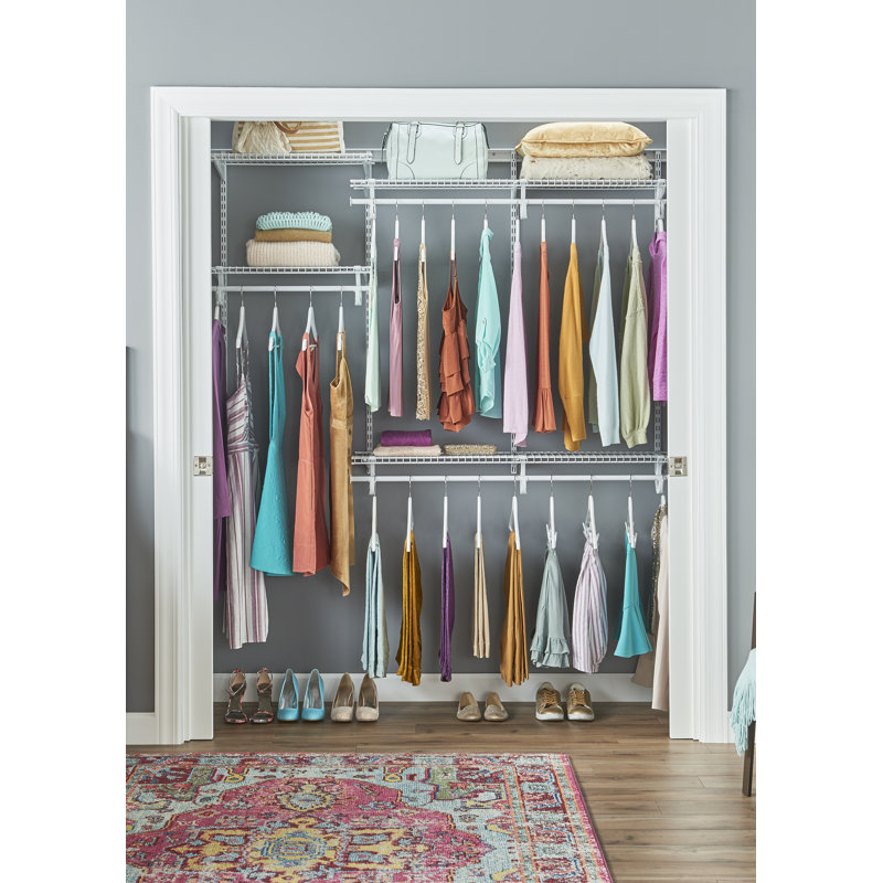 ClosetMaid ShelfTrack 48" W - 72" W Closet System Starter Kit & Reviews ...