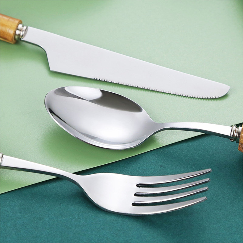 Bay Isle Home™ Abate Stainless Steel Flatware Set - Service for 6 | Wayfair