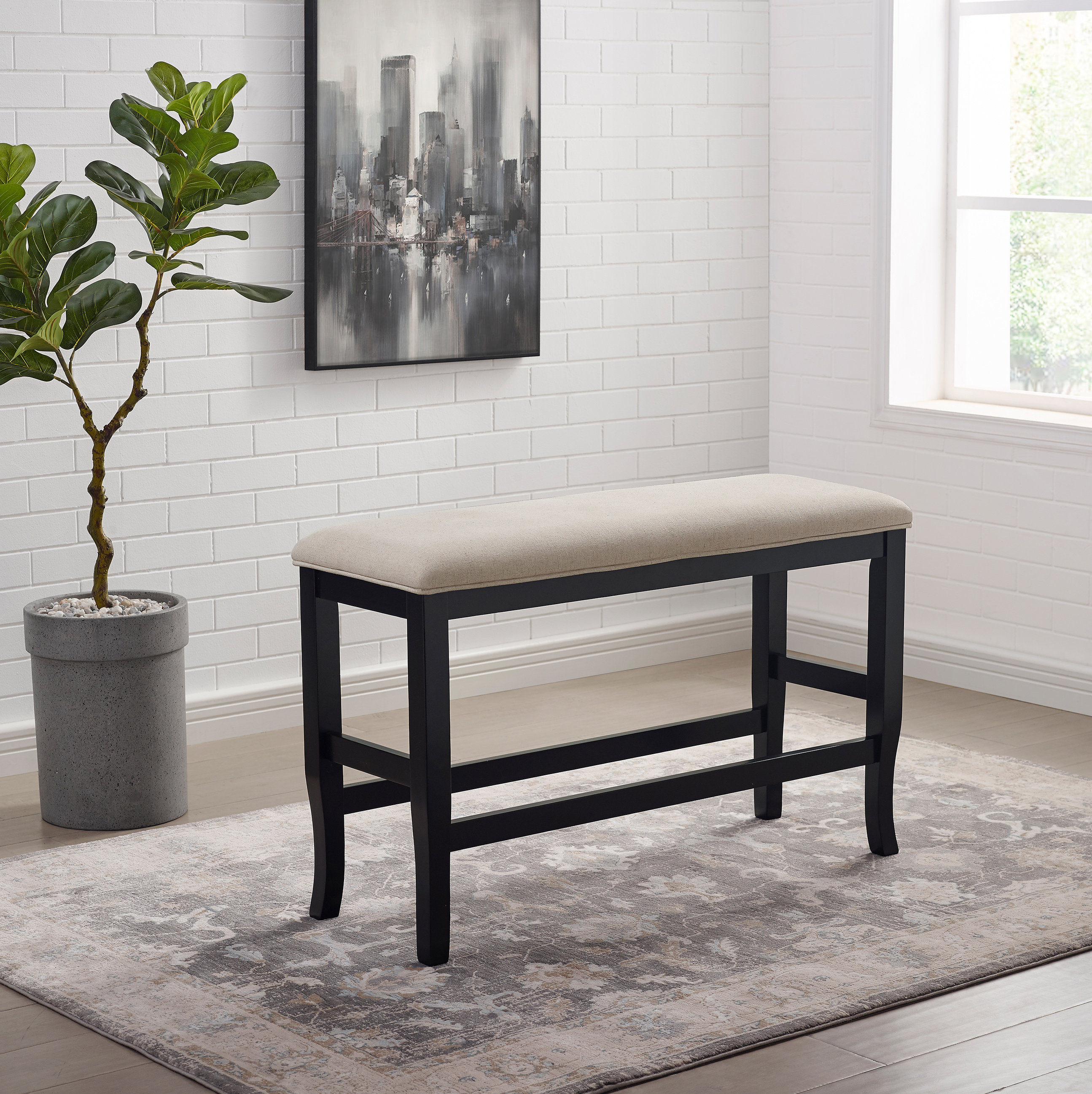 Red Barrel Studio® BrendalynnFaux Leather Bench | Wayfair