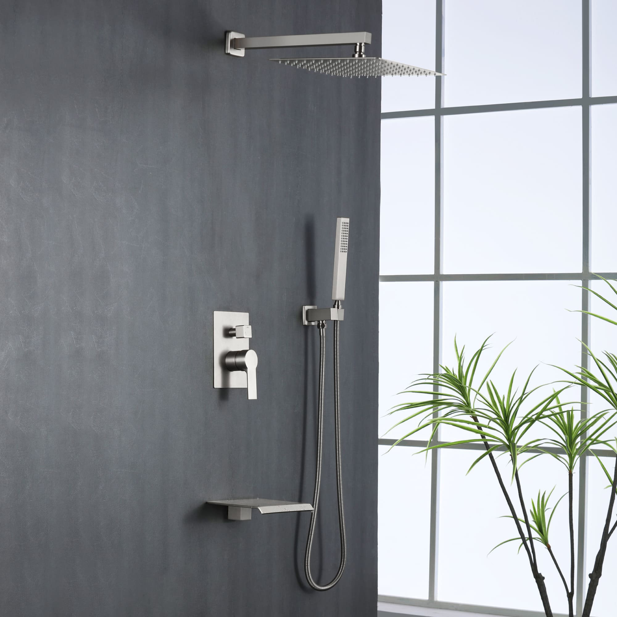 KIKO HOME Tub Shower System With Rough-In Valve | Wayfair