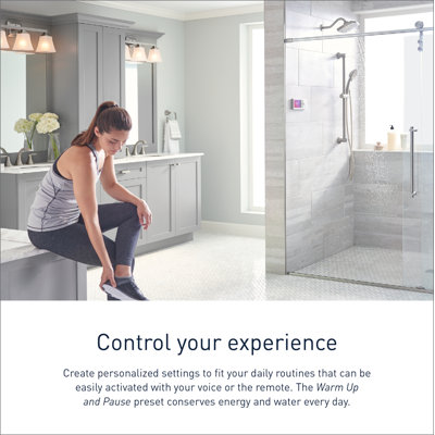 Moen Smart Shower 2-Outlet Digital Shower Controller for Thermostatic ...