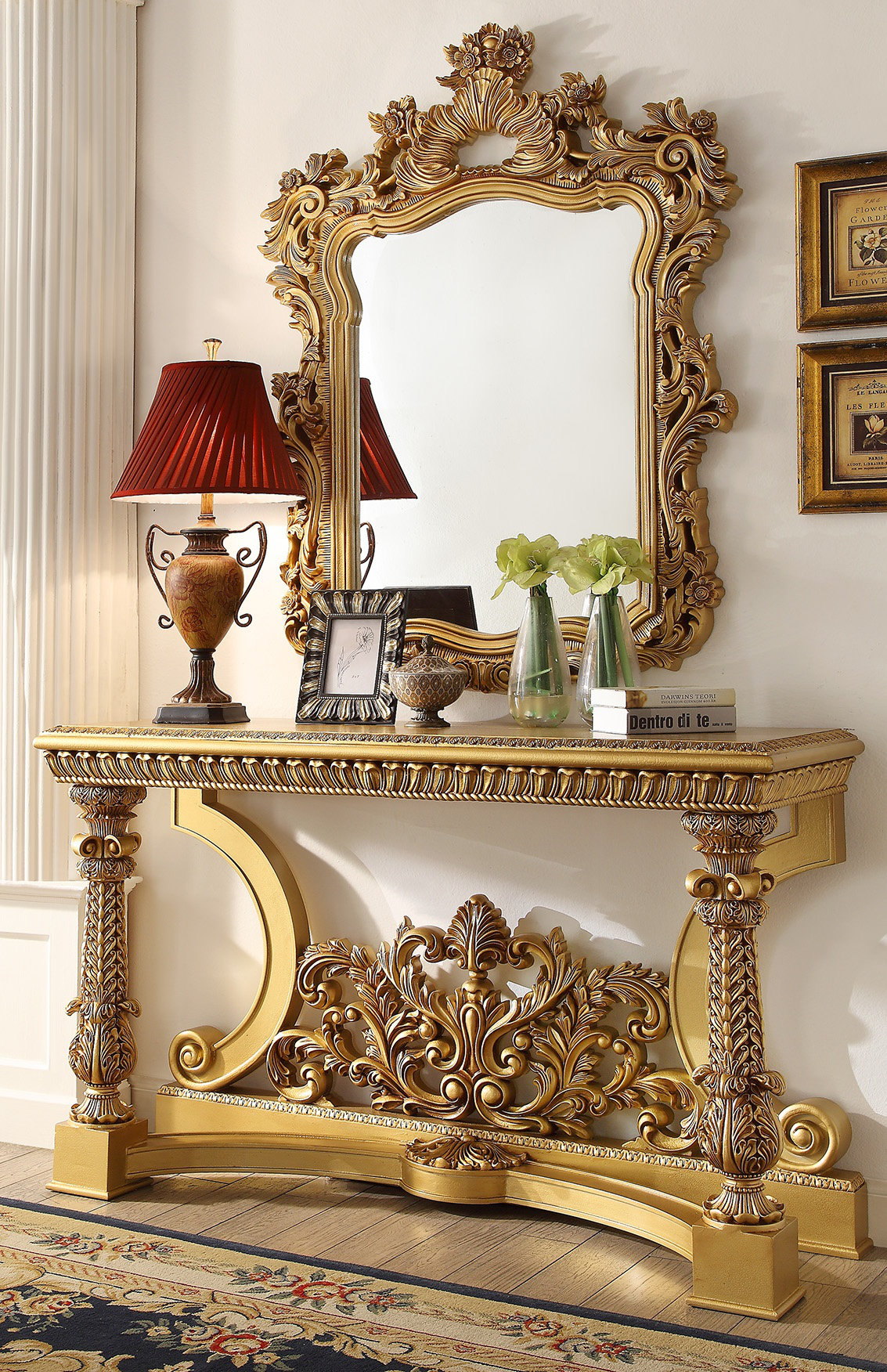 Direct Marketplace 20'' Console Table and Mirror Set | Wayfair