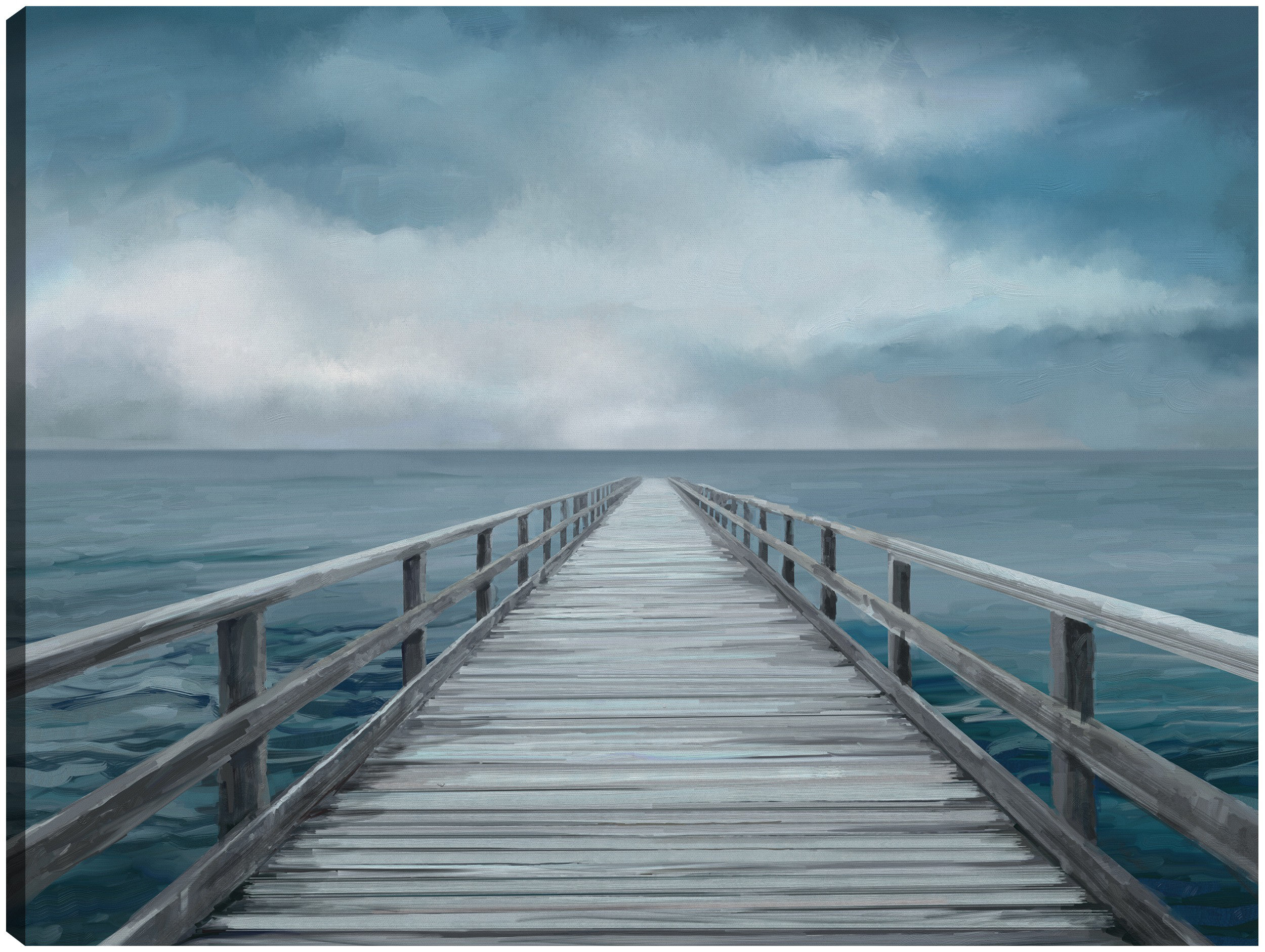 Dovecove Blue Horizon By Studio Arts Canvas Art Print | Wayfair