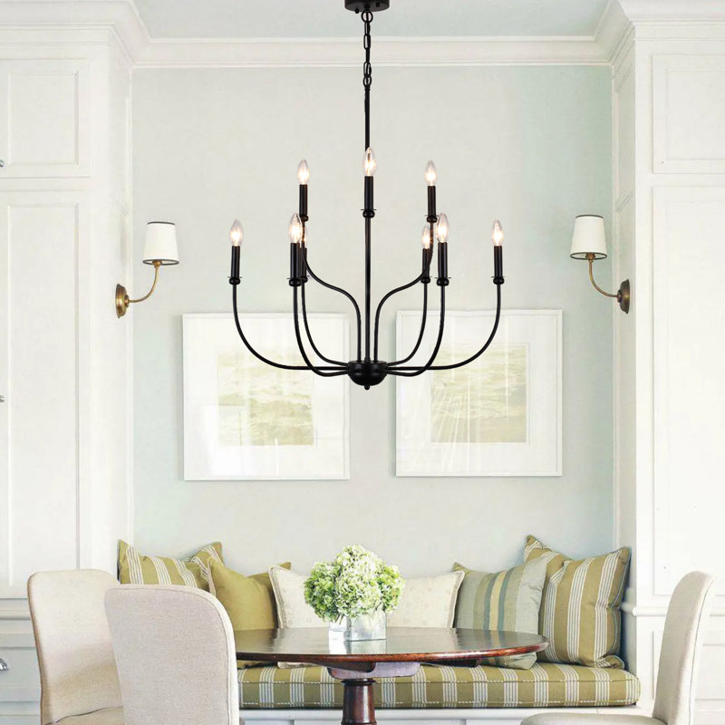 Laurel Foundry Modern Farmhouse Trudeau 9 - Light Dimmable Chandelier ...