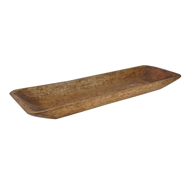 Foundry Select Grisby Wood Rectangle Rustic Decorative Plate & Reviews ...