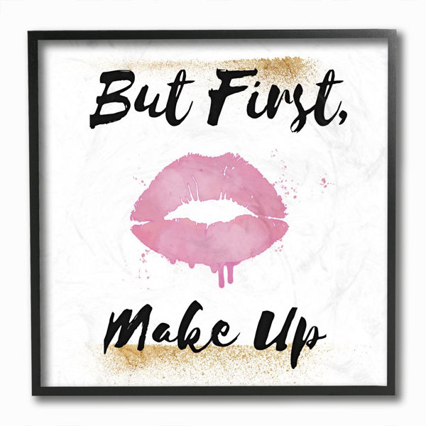 Mercer41 But First Make Up Pink Lip Kiss With Gold by Ziwei Li ...