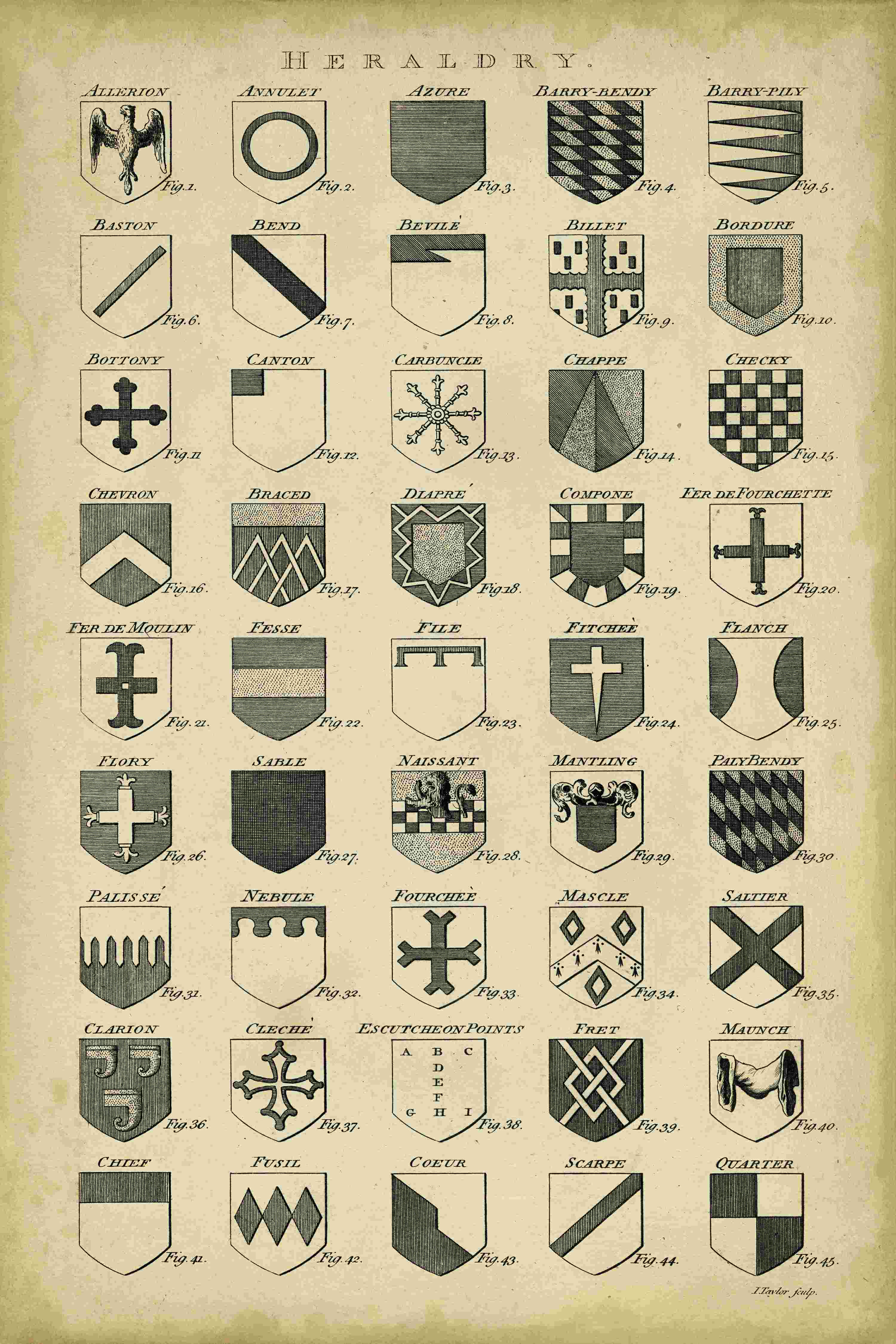 Canora Grey Vintage Heraldry I by George Chambers - Wrapped Canvas ...