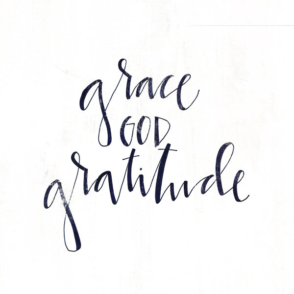 Maturi Grace God Gratitude Handwriting | Wayfair.co.uk
