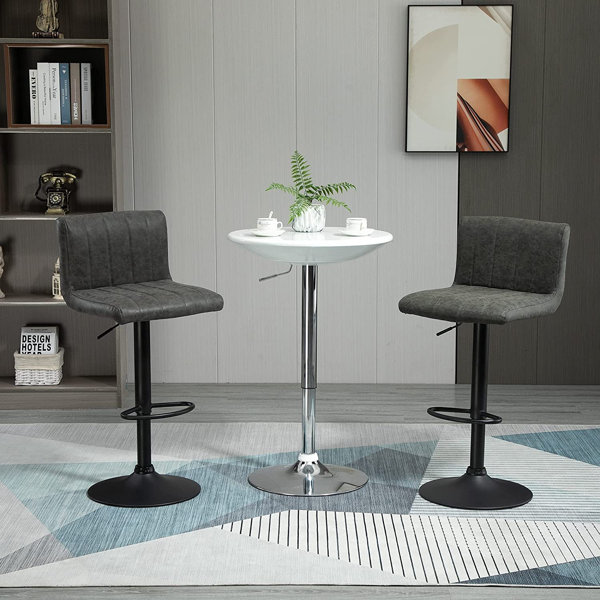 Williston Forge Harri Height Adjustable Swivel Bar Stool & Reviews ...