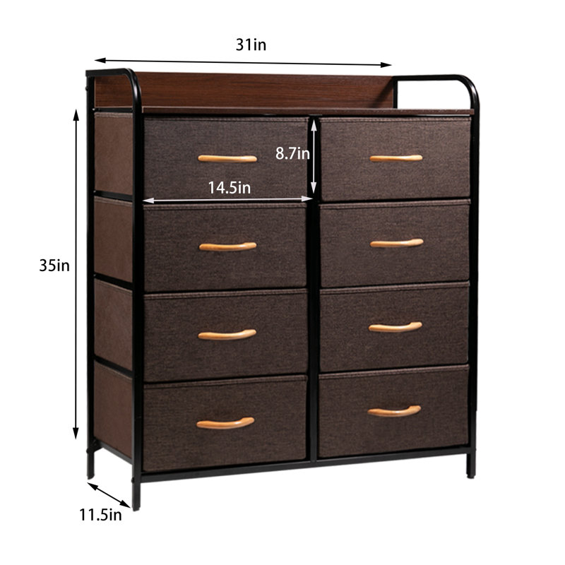 Rebrilliant 8 Drawer Storage Chest & Reviews | Wayfair