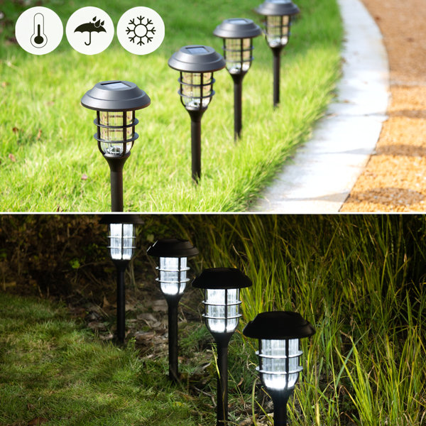 gigalumi Black Low Voltage Solar Powered Integrated LED Pathway Light ...