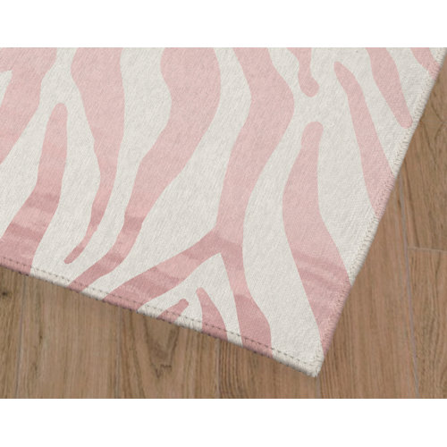 Bless international Arcisz Performance Pink/Beige Rug | Wayfair