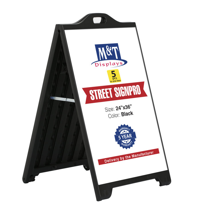 MT Displays Sandwich Board A-Frame Double Sided Outdoor Sidewalk Sign ...