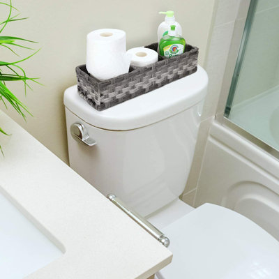 Bayou Breeze Toilet Tank Topper Paper Plastic Basket | Wayfair