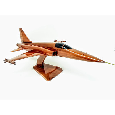 Winston Porter Whitewell Wooden F5 Freedom Fighter Jet Model | Wayfair