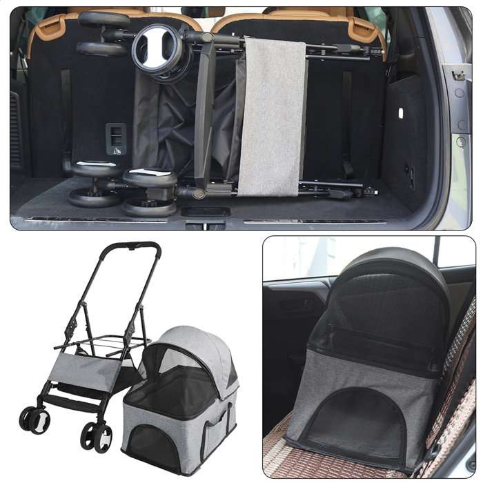 BingoPaw Folding Standard Stroller with Detachable Carrier | Wayfair