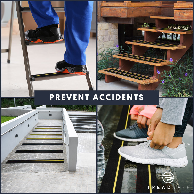 TreadSafe Reflective Anti Slip Stair Tread Tape | Wayfair
