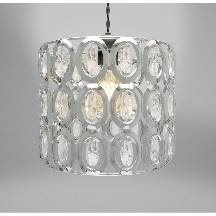 Fairmont Park 30Cm H Metal Drum Lamp Shade ( Screw On ) in Silver ...