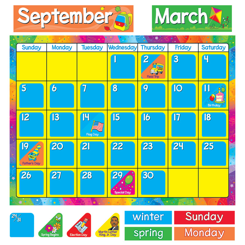 Trend Calendar Chart Set & Reviews | Wayfair