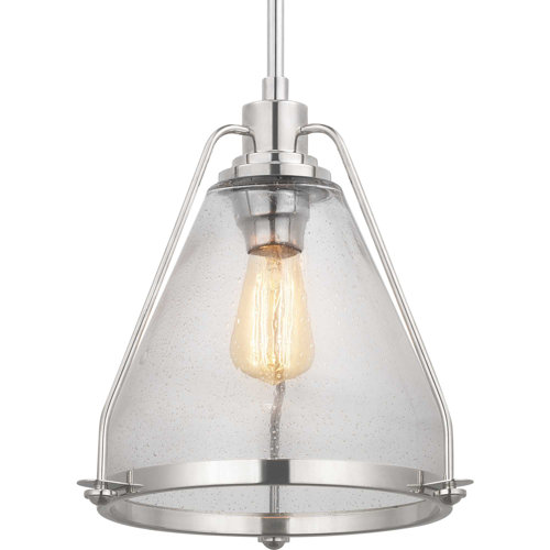 Williston Forge Propst 1 - Light Single Bulb Pendant | Wayfair