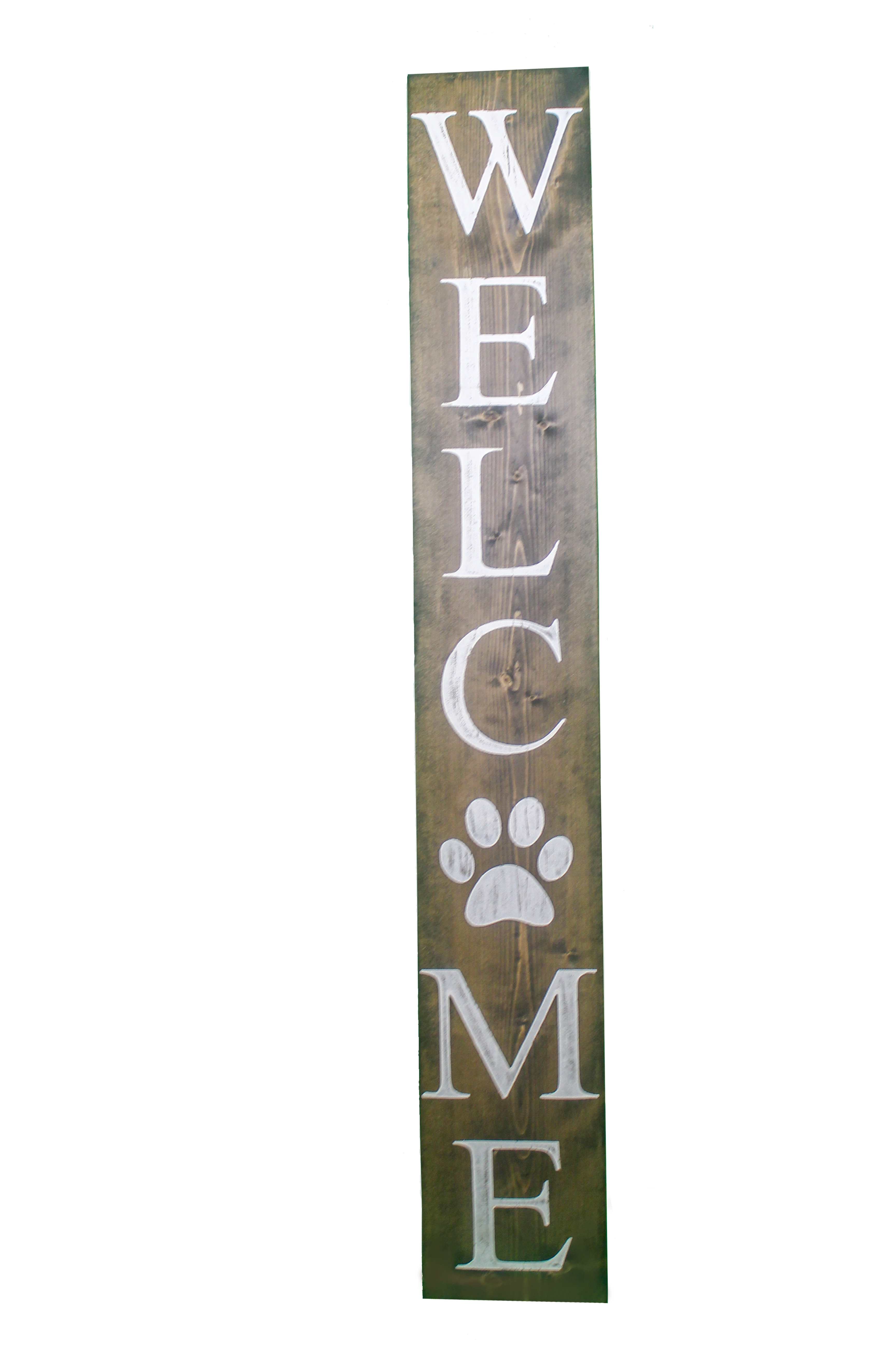 Gracie Oaks Coaldale Paw Print Welcome Sign & Reviews | Wayfair