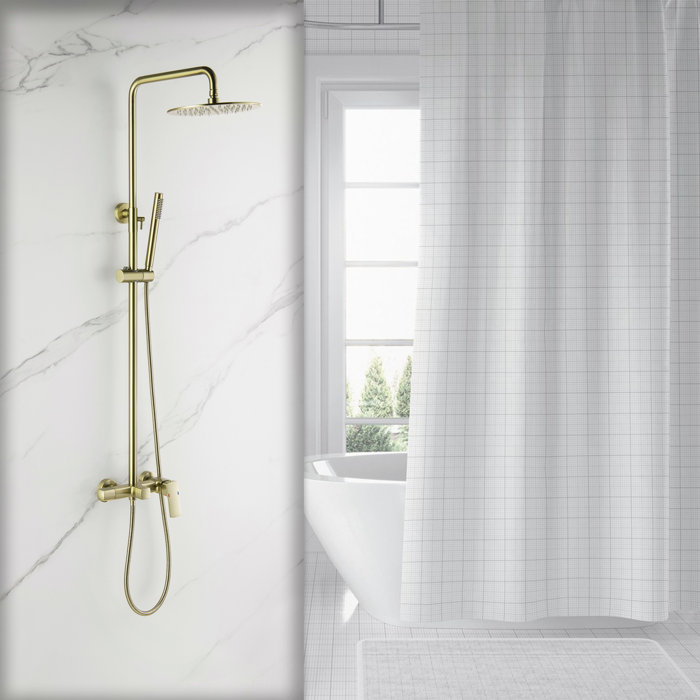 Selected Complete Shower System with Rough-in Valve & Reviews | Wayfair