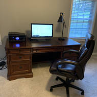 Hooker Furniture Brookhaven Executive Desk & Reviews | Perigold