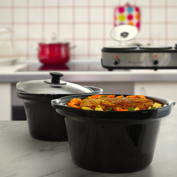 Mega Chef 2.5 Qt. Triple Slow Cooker and Buffet Server & Reviews | Wayfair