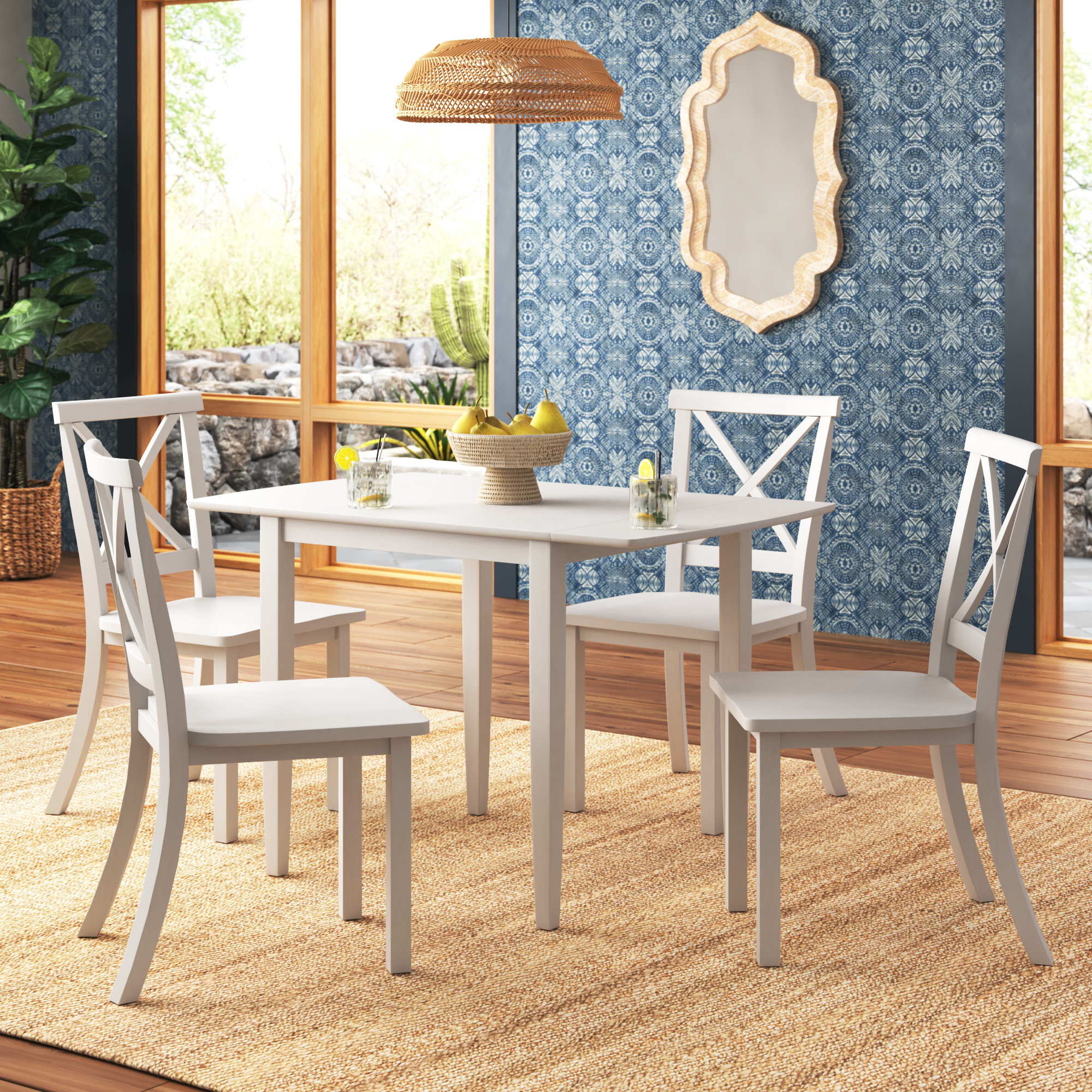 Mistana™ Fergerson Drop Leaf Dining Set & Reviews | Wayfair