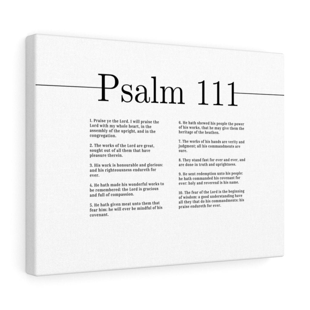 Trinx Works of The Lord Psalm 111 Christian Wall Art Bible Verse Print ...