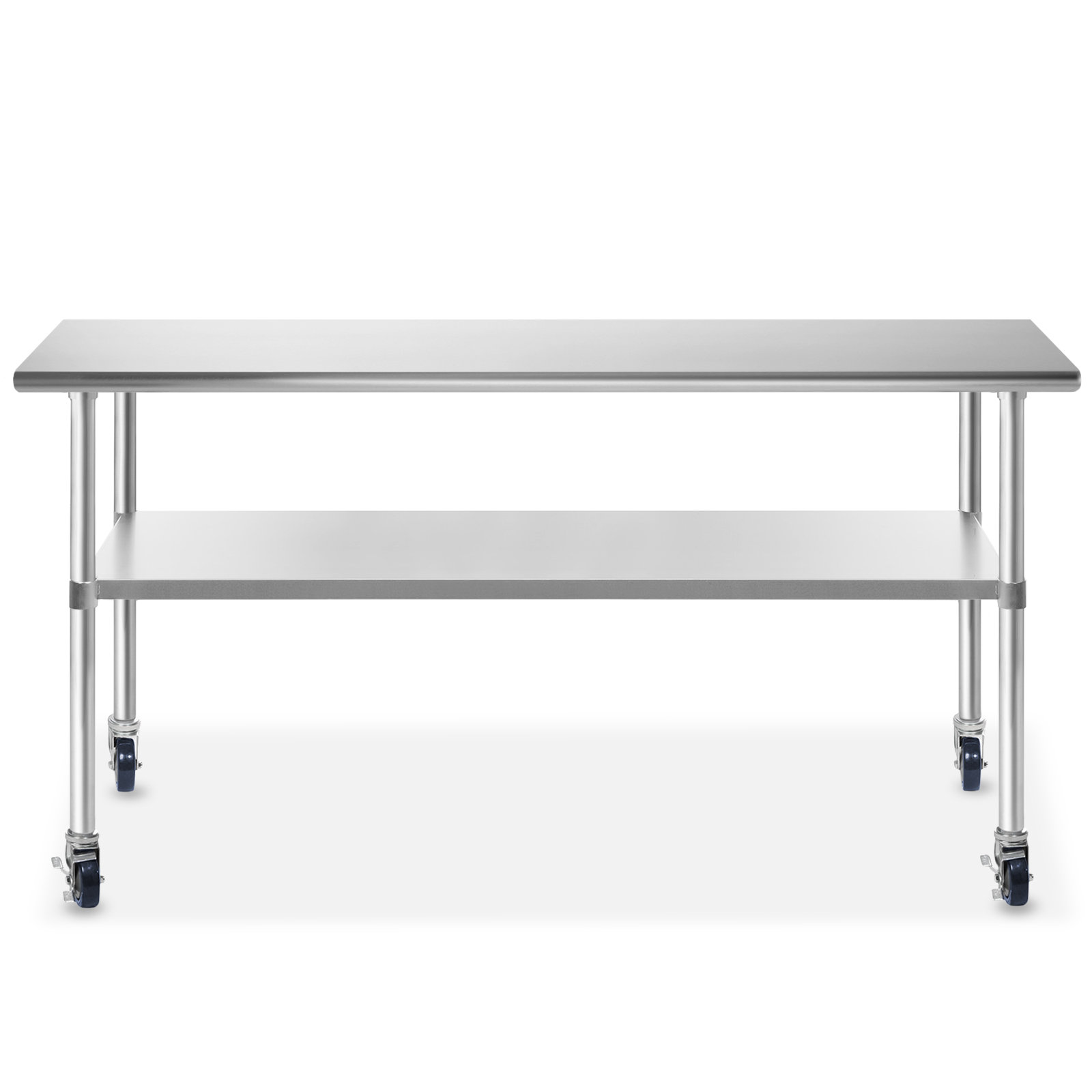 GRIDMANN Keagan 30" W x 60" L Stainless Steel Work Table with ...
