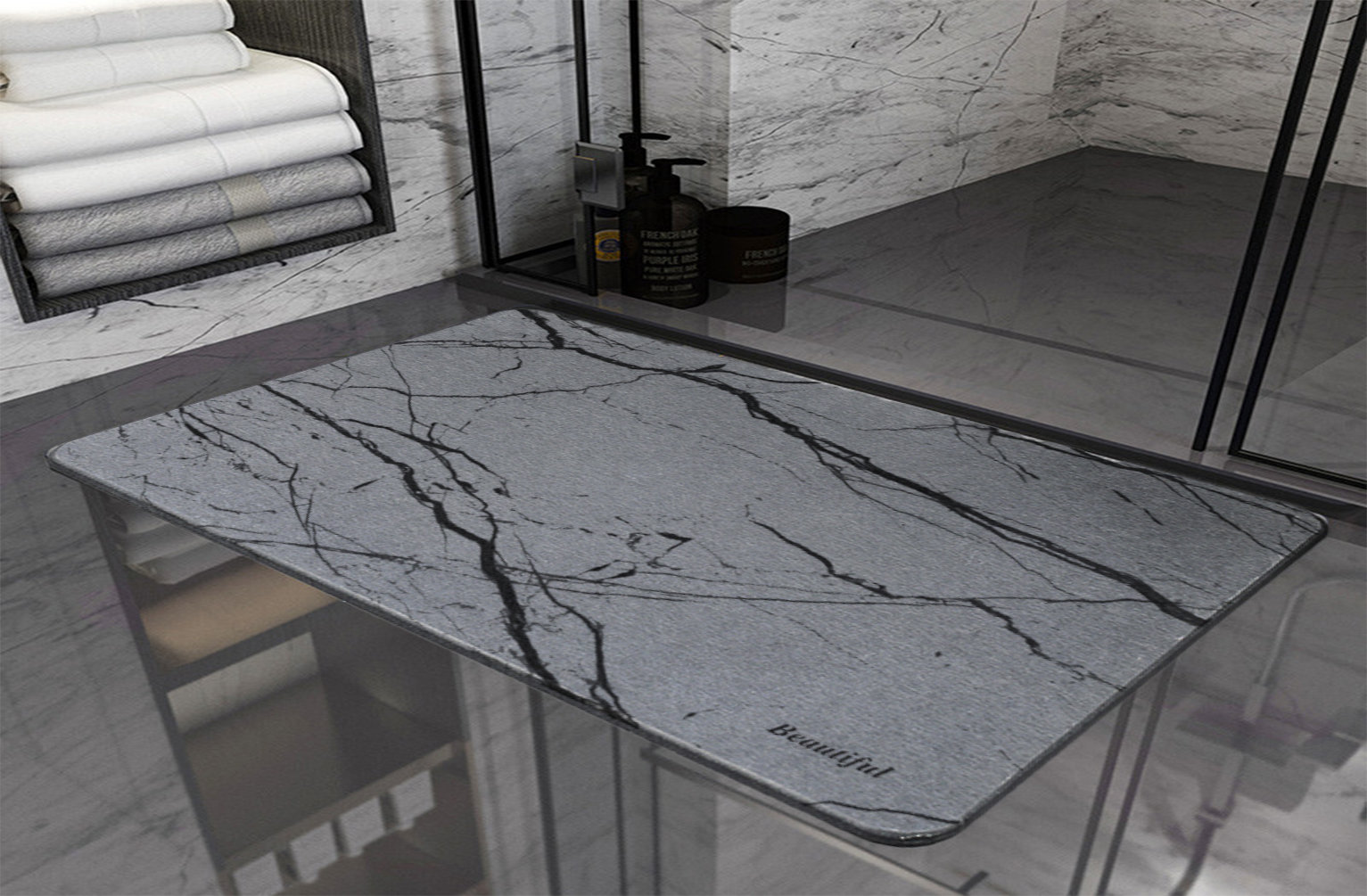 Matted Natural Bath Mat with Non-Slip Backing | Wayfair