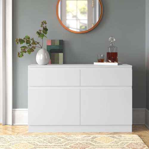 Wade Logan Wolverton 120Cm Wide 2 Drawer Sideboard & Reviews | Wayfair ...