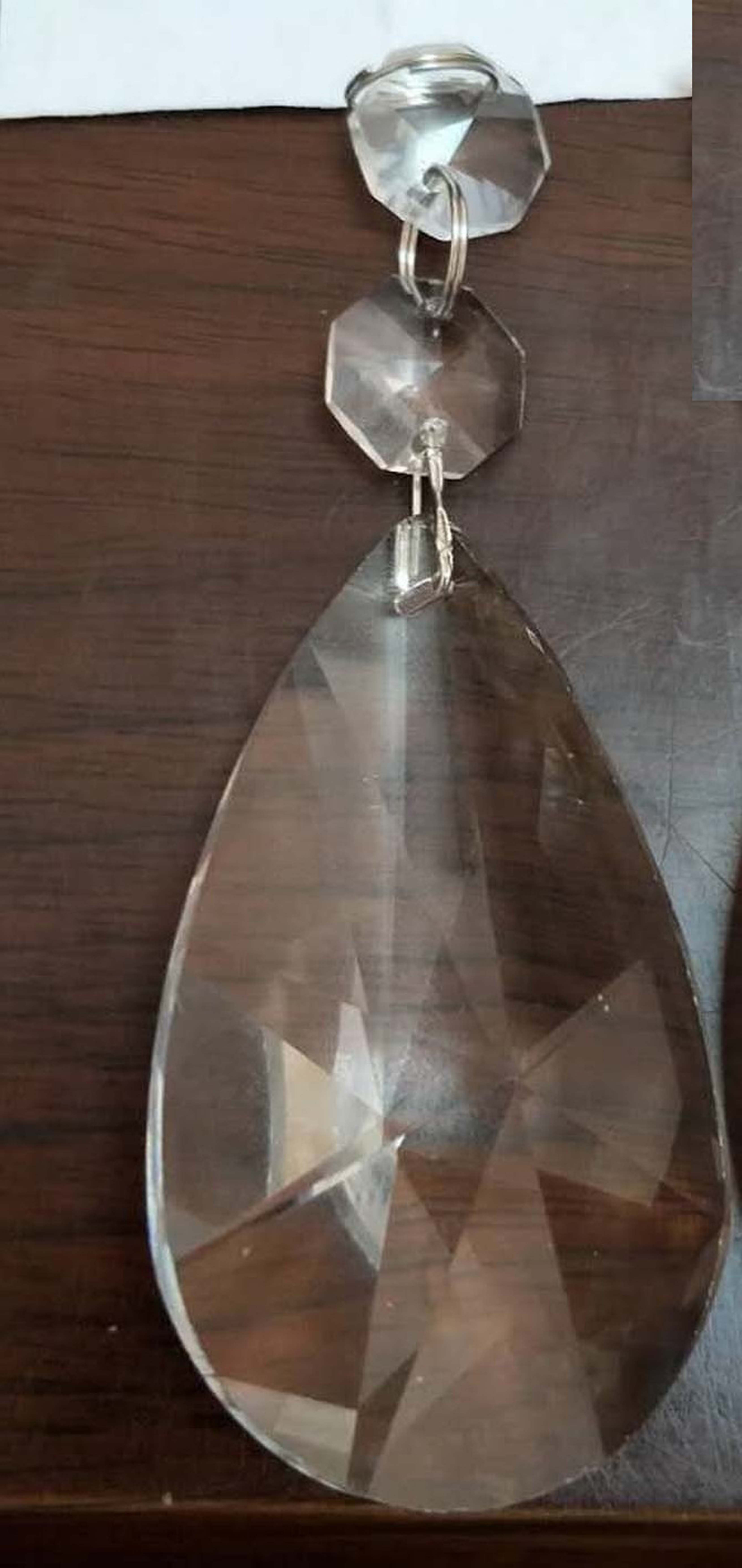 The Holiday Aisle® Crystal Faceted Teardrop Pendalogue Finial Ornament ...